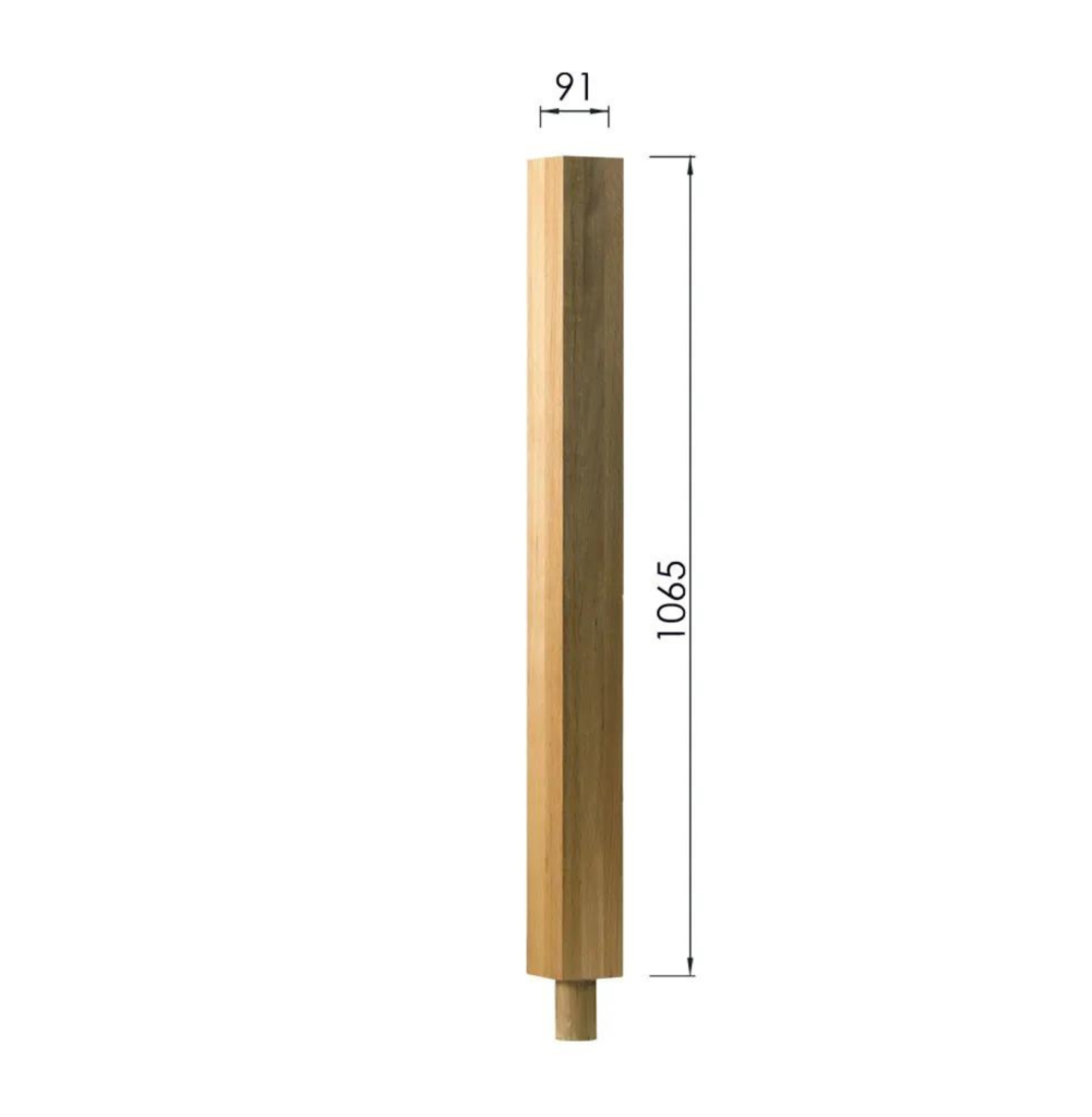 Square Plain Newel Post with Dowel 1065mm - Ryan’s Timber & uPVC ...